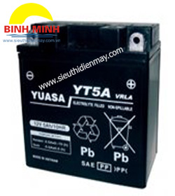 Ác Quy Yuasa YT5A,Phân phối Ác Quy Yuasa YT5A Chính hãng